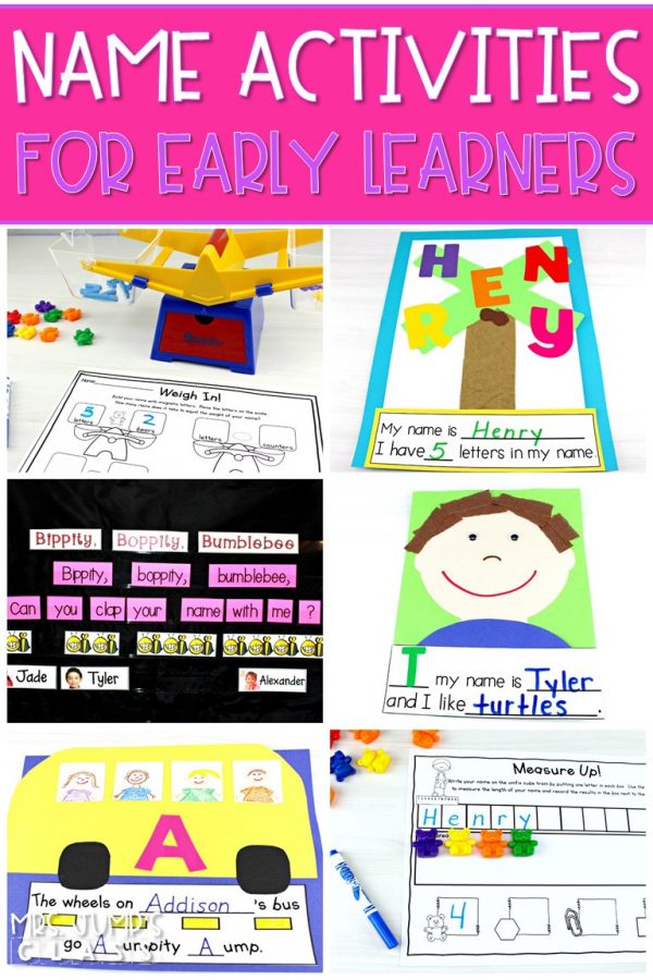 Fun Name Activities for Early Learners | Crafts and Interactive Charts!