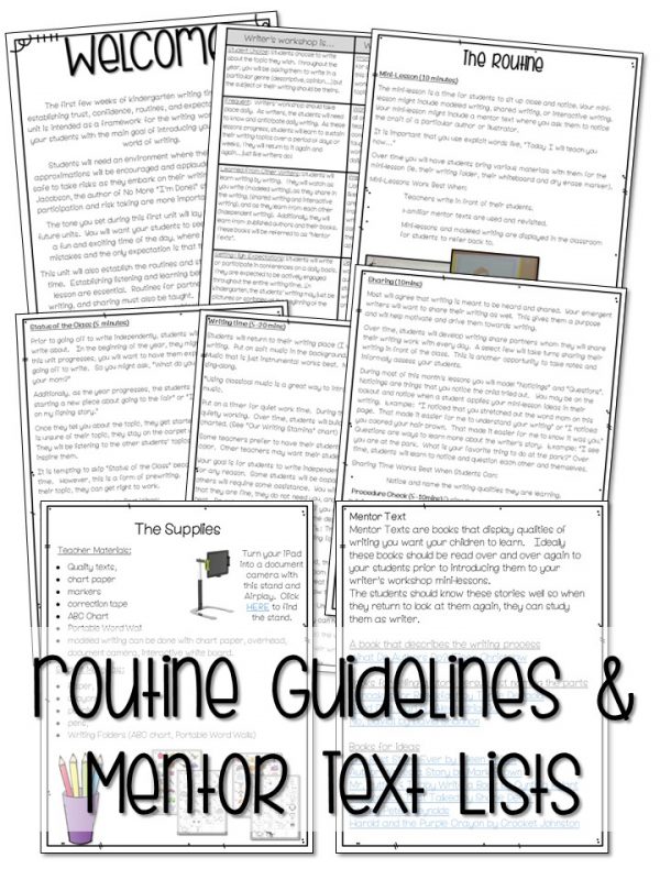 How to Start Teaching Writer's Workshop in Kindergarten & First Grade