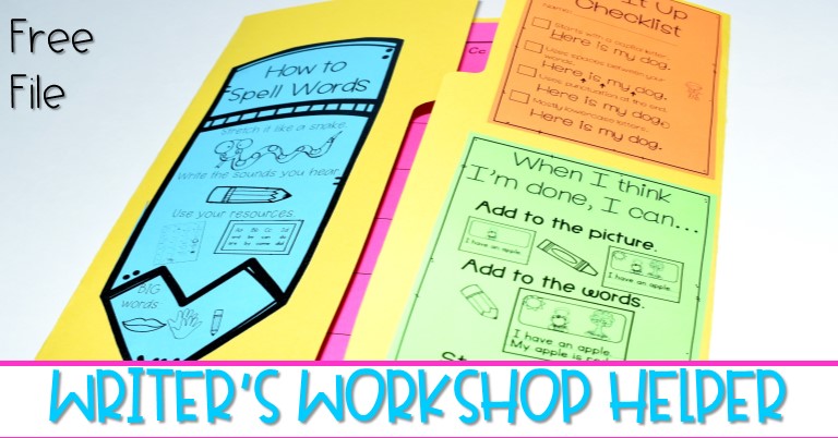 Writers Workshop Helper FREE checklist, word wall and more