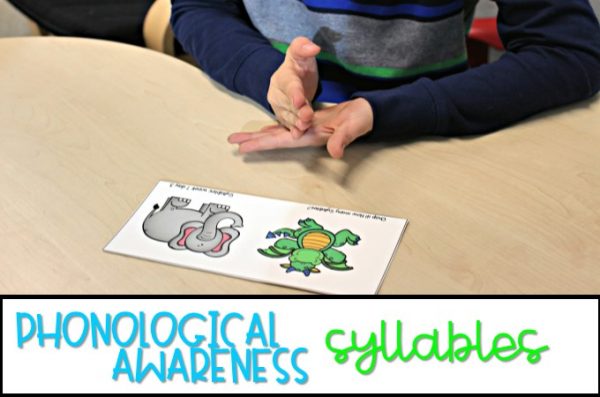 Teaching Phonological Awareness Syllables in kindergarten and first grade