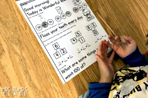 Morning meeting messages for kindergarten and 1st grade