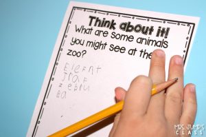 zoo animals ideas for kindergarten and first grade. Close reading, crafts
