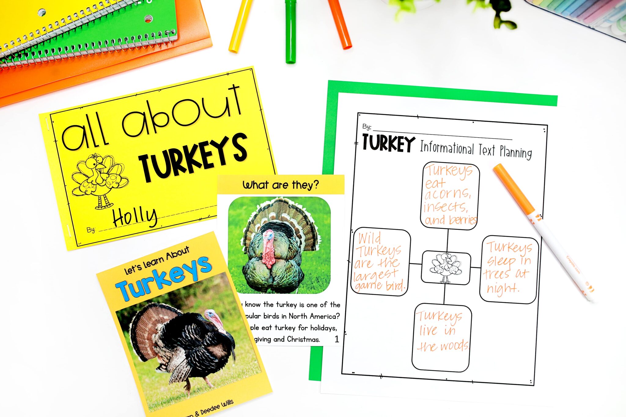 Turkey Trouble Activities for Kindergarten and First Grade