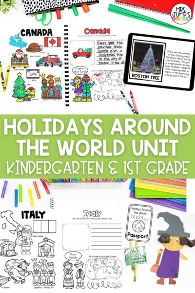 Holidays Around the World Unit for Kindergarten and First Grade