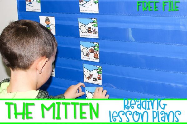 The Mitten Reading Comprehension Lesson Plans FREEBIE
