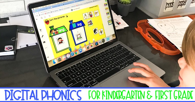 Digital Phonics Activities for Kindergarten and First Grade