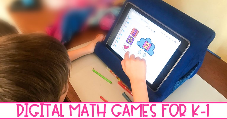 Interactive Digital Math Games for Kindergarten & First Grade