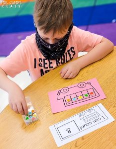 Math Centers for Kindergarten to Practice Numbers to 100