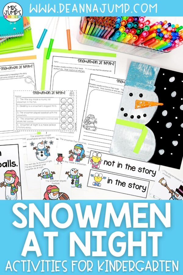 Snowmen at Night Activities for Kindergarten - Mrs. Jump's Class