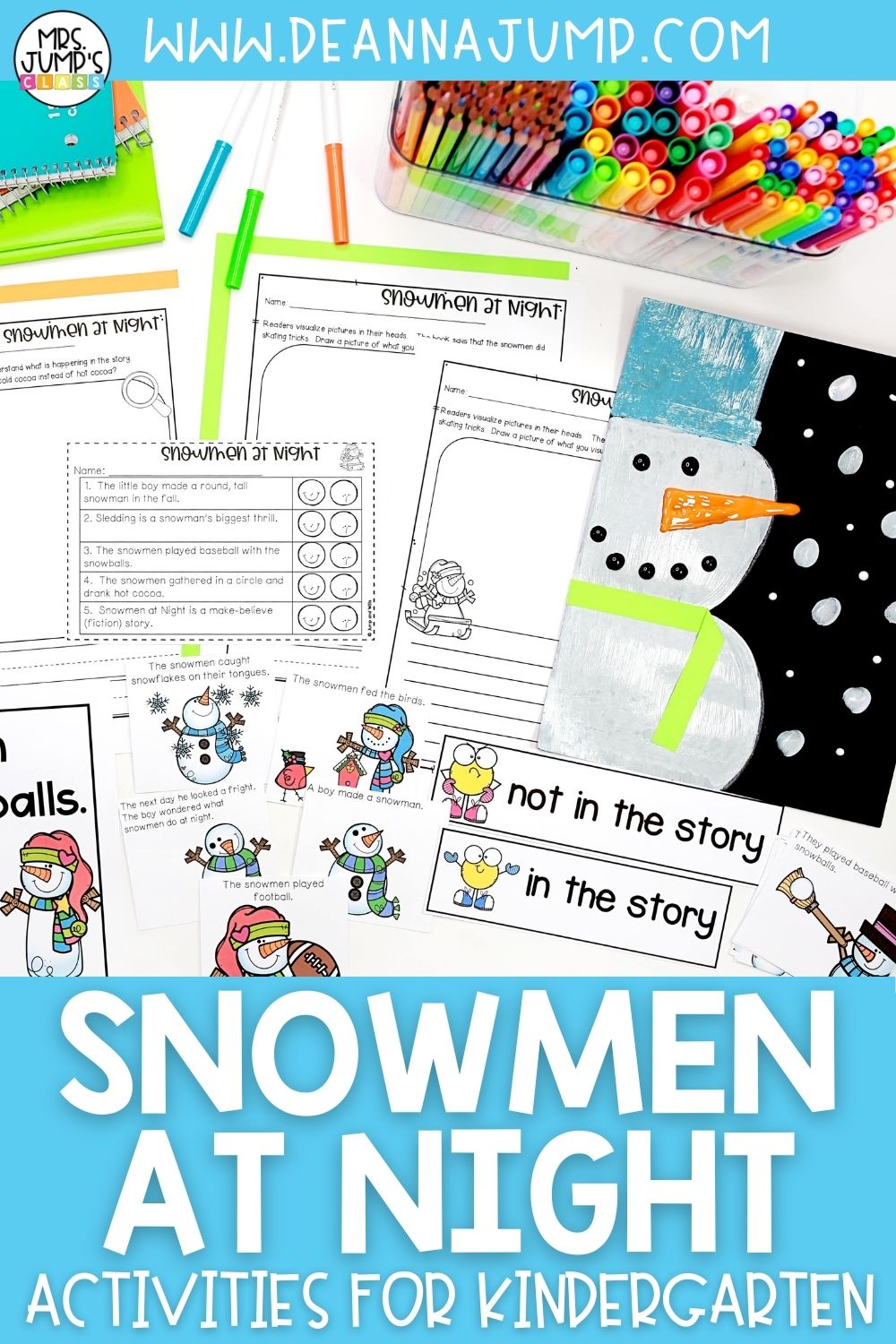 Snowmen at Night Activities for Kindergarten - Mrs. Jump's Class