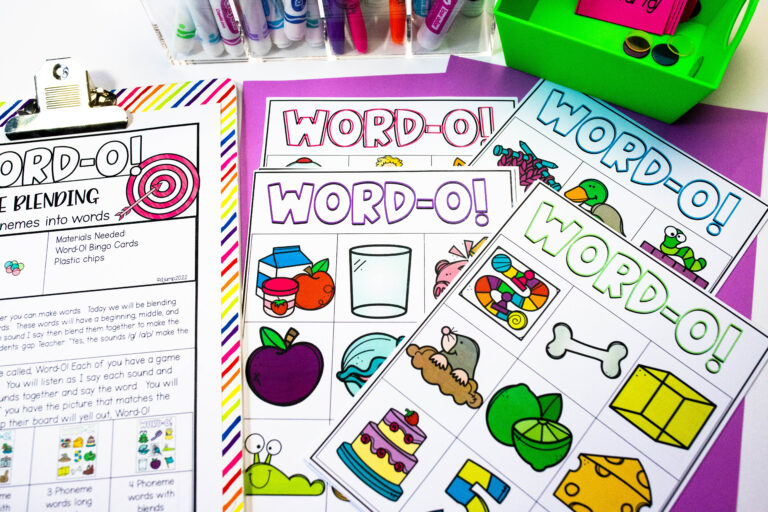 Phonological Awareness Small Group Activities - Mrs. Jump's Class