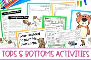 Tops and Bottoms Activities for Comprehension Practice - Mrs. Jump's Class