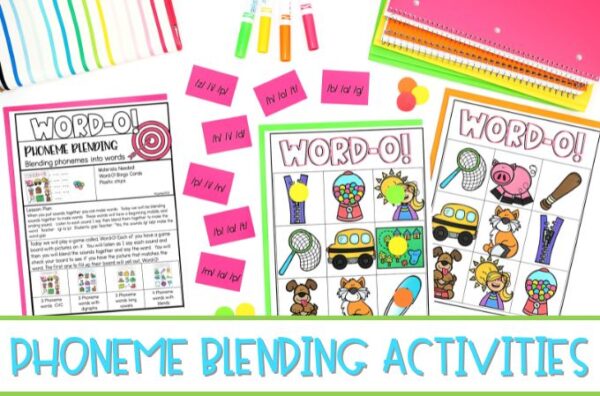 Phoneme Blending Activities for Kindergarten - Mrs. Jump's Class