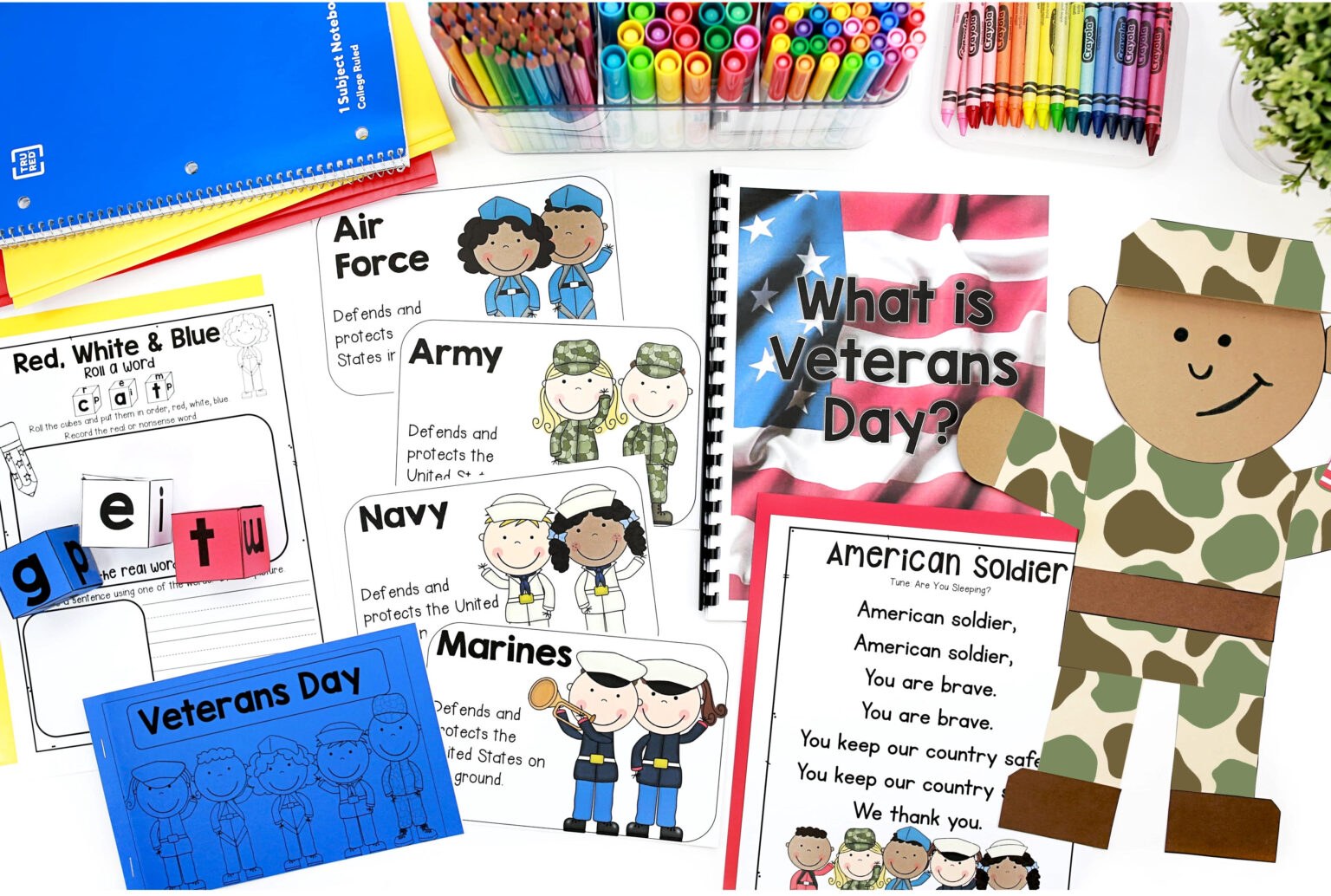 Veterans Day Activities for Kindergarten - Mrs. Jump's Class