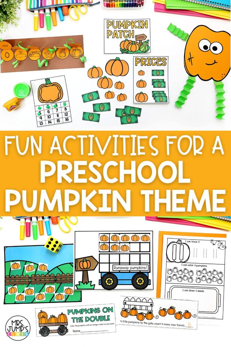 Fun Activities for a Preschool Pumpkin Theme - Mrs. Jump's Class