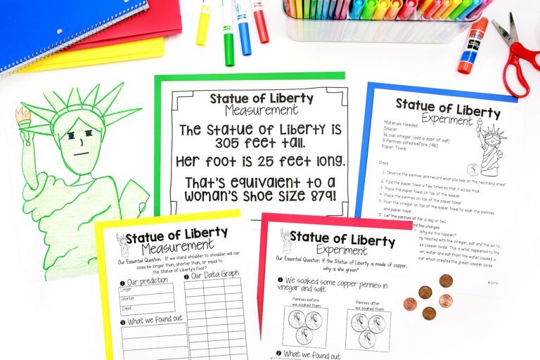 Statue of Liberty Activities for Kindergarten - Mrs. Jump's Class