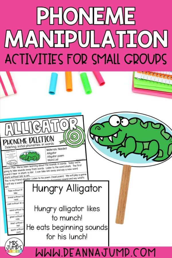 Phoneme Manipulation Activities for Small Groups - Mrs. Jump's Class