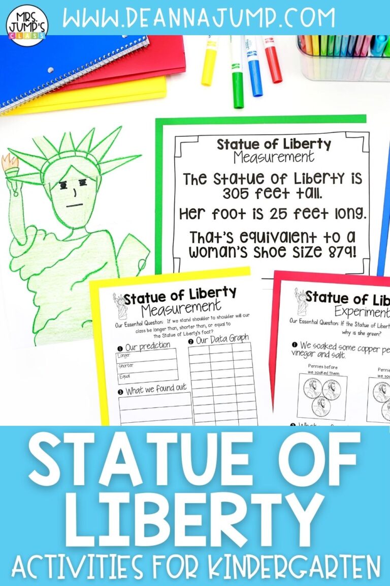 Statue of Liberty Activities for Kindergarten - Mrs. Jump's Class